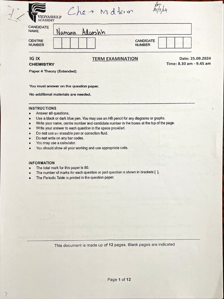 Midterm Solved Paper | PDF