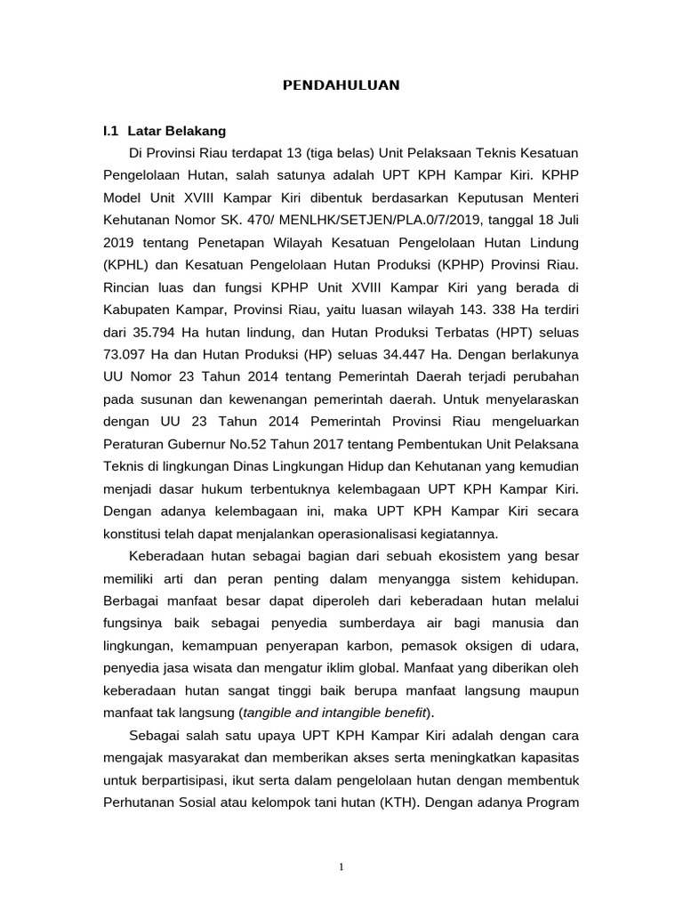 LAPORAN PENDAHULUAN HHBK-JASLING PANGKALAN KAPAS | PDF