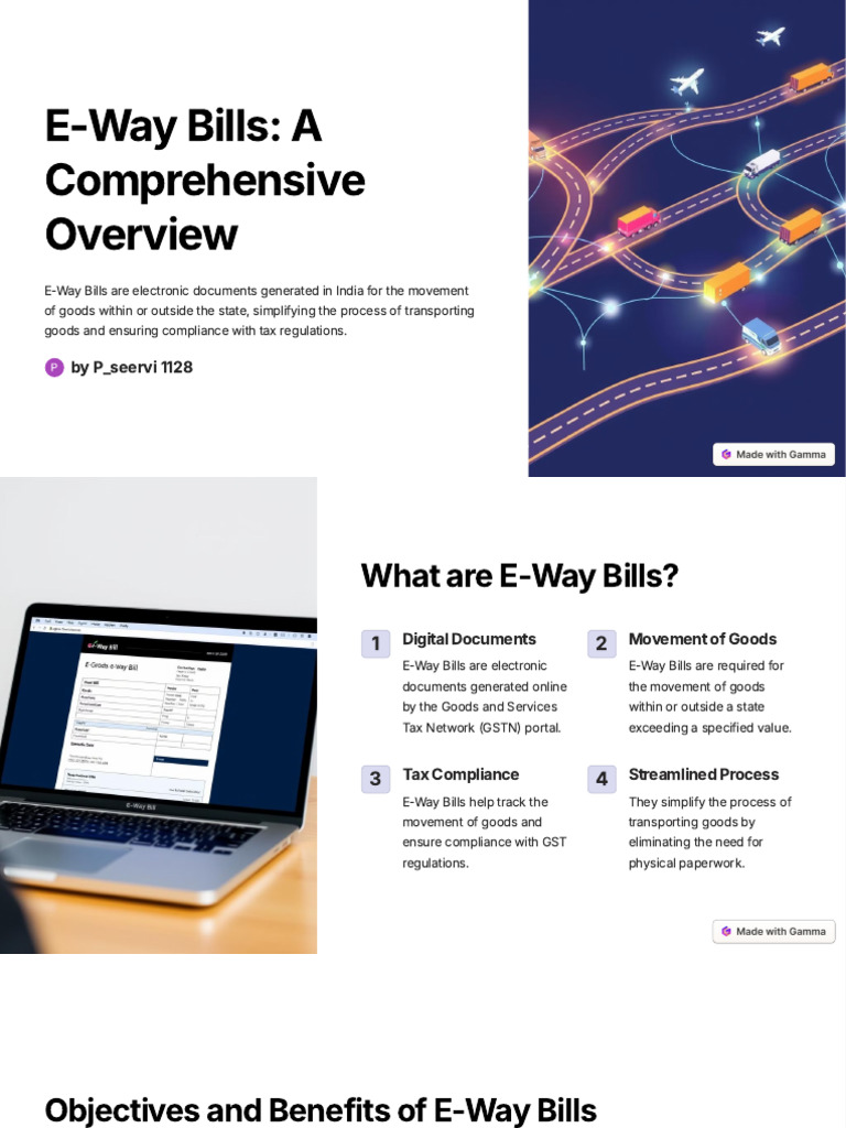 E-Way-Bills-A-Comprehensive-Overview | PDF | Government Finances ...