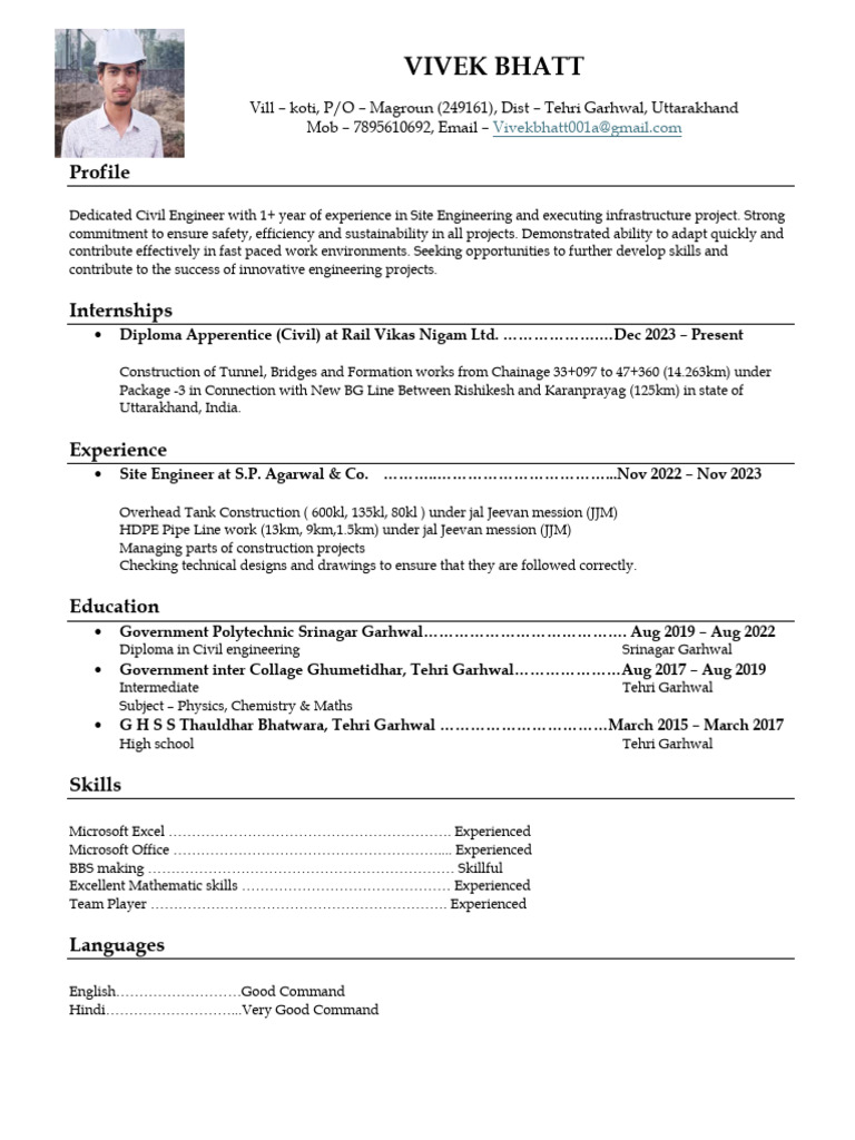 Civil Engineer Career Profile | PDF