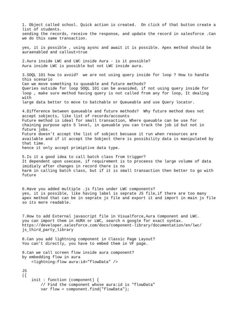 Ques_Interviews | PDF | Computer Science | Information Technology Ques_Interviews | PDF | Computer Science | Information Technology