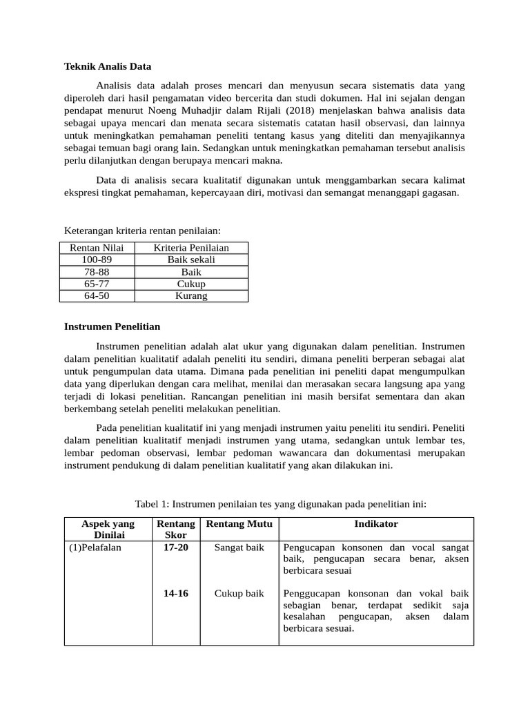 Teknik Analisis Data Kualitatif | PDF