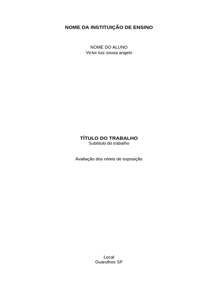 Atividade3 Modelo | PDF