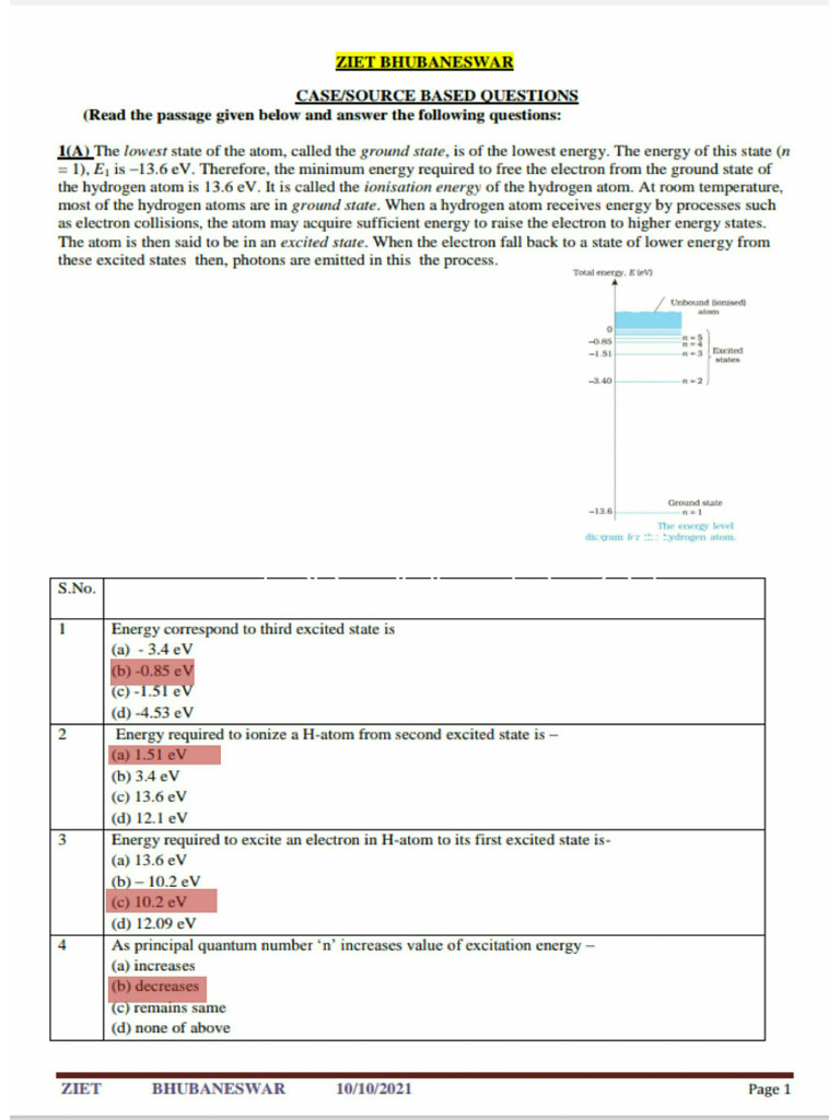Physics XII Case Study | PDF