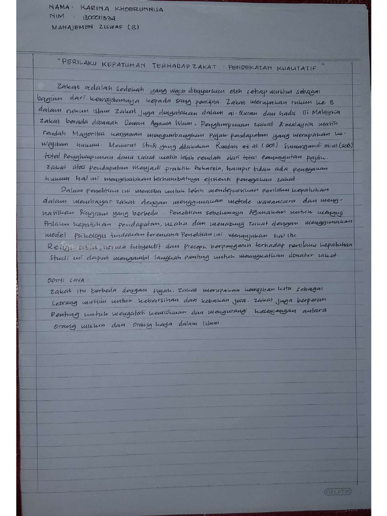 tugas M.ZISWAF | PDF