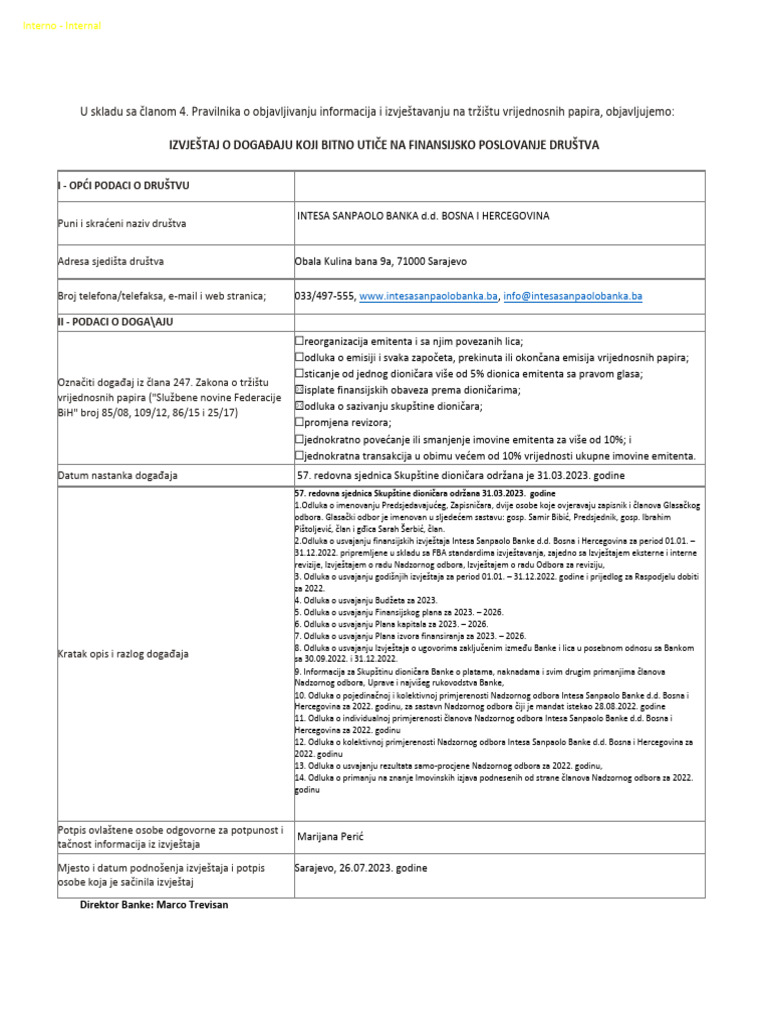 Izvjestaj_30.6.2023 | PDF