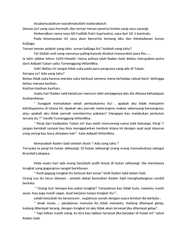 Teks Cerita MAPSI | PDF