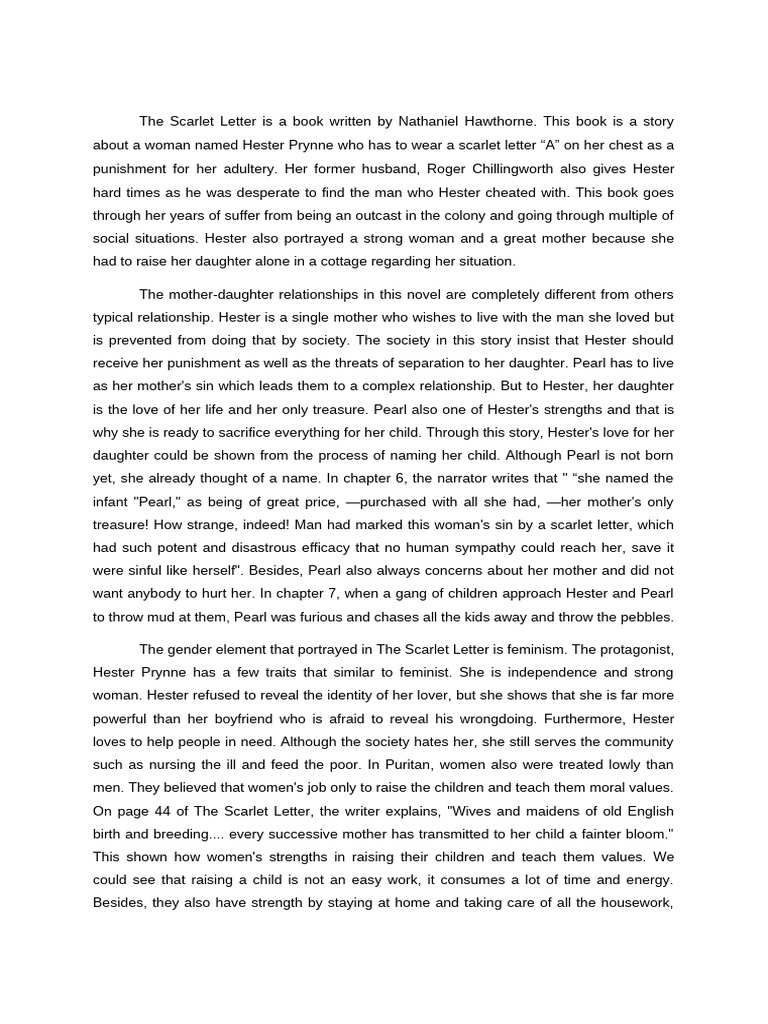 The scarlet letter critical analysis | PDF | The Scarlet Letter