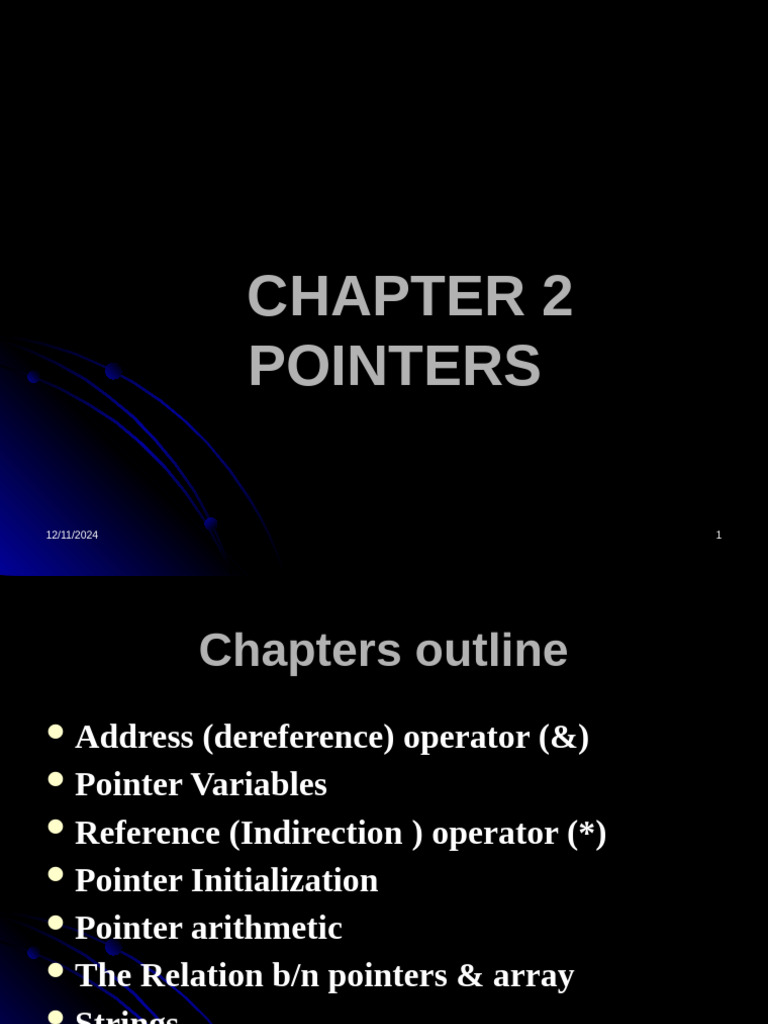 Chapter 2 Pointer Pdf Pointer Computer Programming Computer Engineering 0046