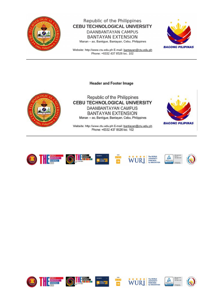 CTU New Logo BANYAYAN April 2 Bagong Pilipinas | PDF