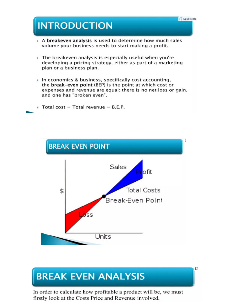Break Even Analysis | PDF
