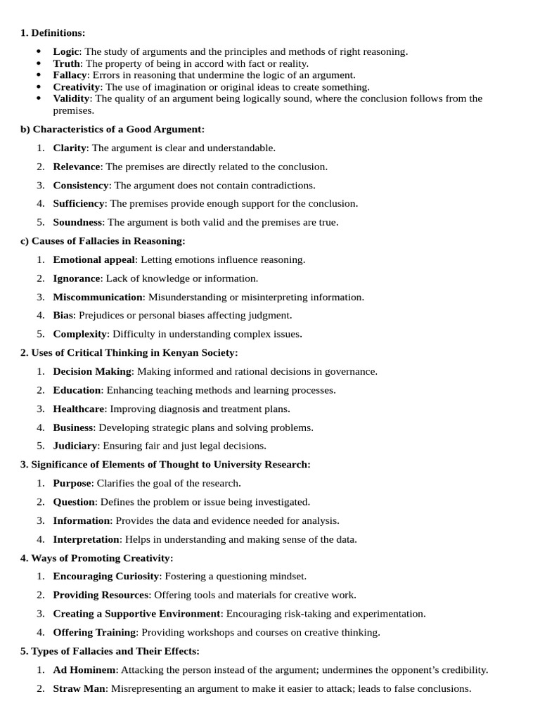 critical thinking | PDF | Argument | Logic