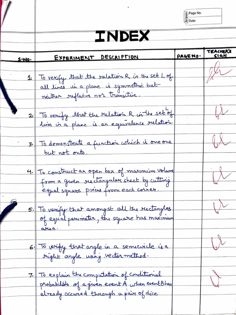 Class 12 Maths Practical File | PDF