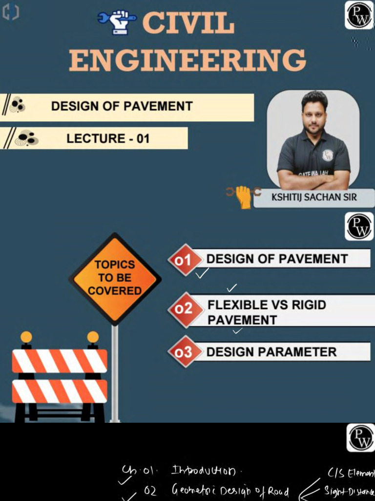 Design of Pavement 01 Class Notes | PDF