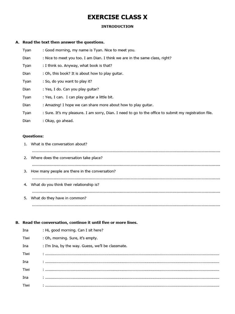 Lengkap EXERCISE CLASS X | PDF | Lionel Messi