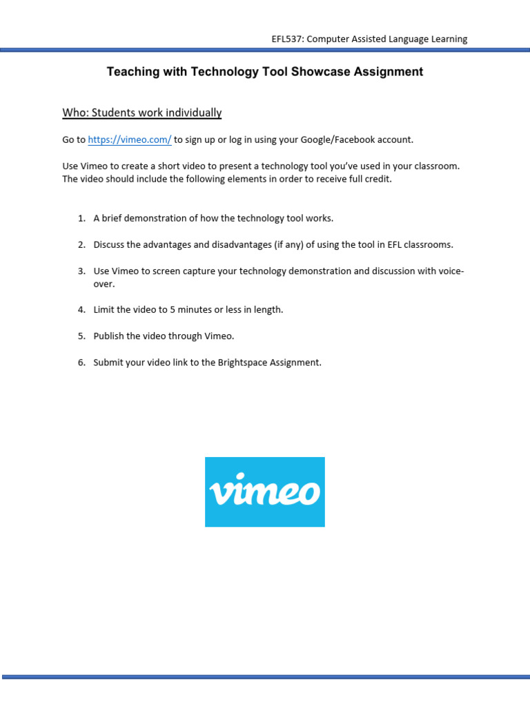 Teaching With Technology Tool Showcase Assignment | PDF