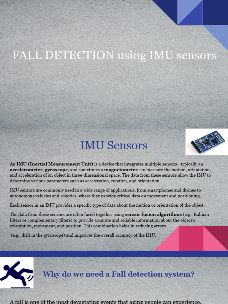 Fall Detection Using IMU Sensors | PDF | Gyroscope | Rotation