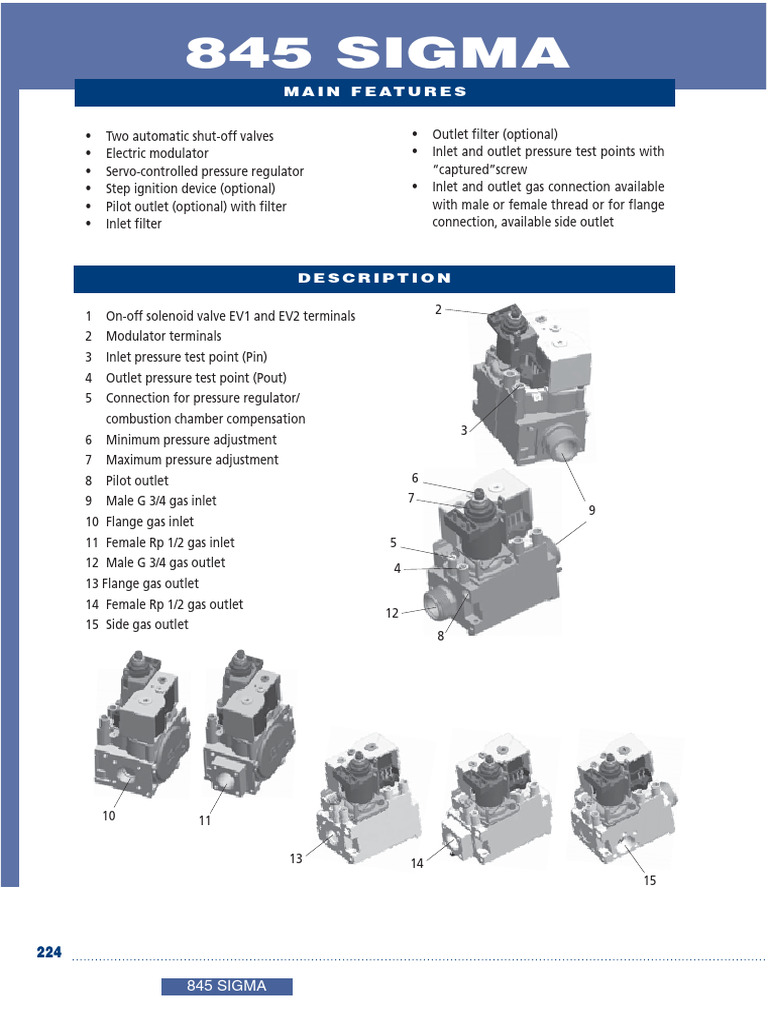 Industrial Gas Valve Specs | PDF | Valve | Manufactured Goods