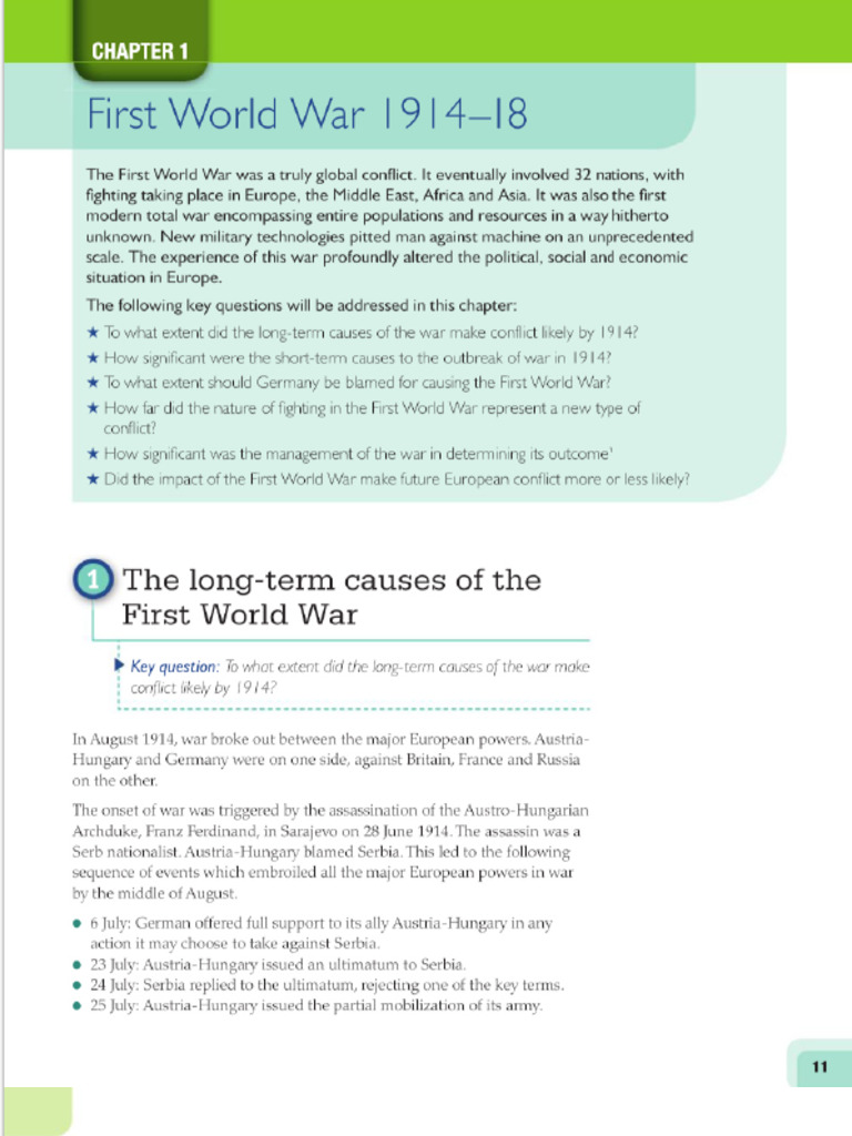 Access to History - Causes and Effects of 20th Century Wars - Extract | PDF