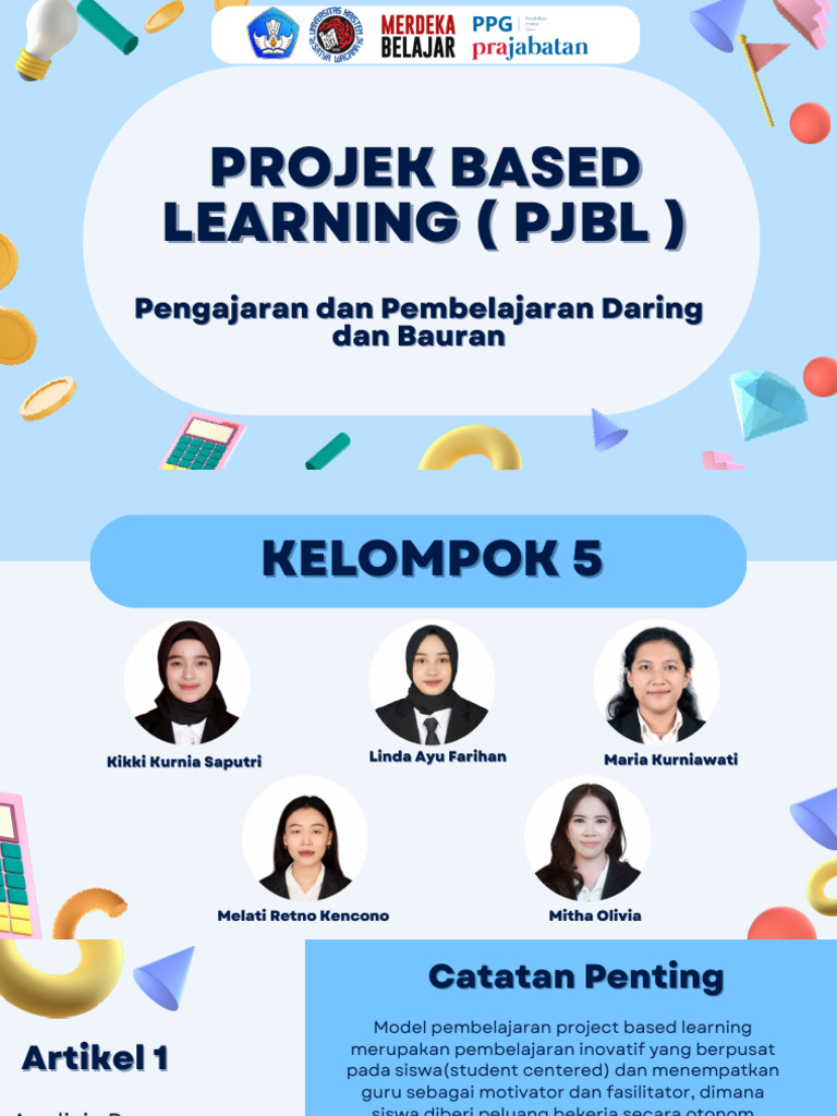 Kikki Kurnia Saputri_Project Based Learning_Kelompok 5_Pengajaran dan Pembelajaran Daring dan ...