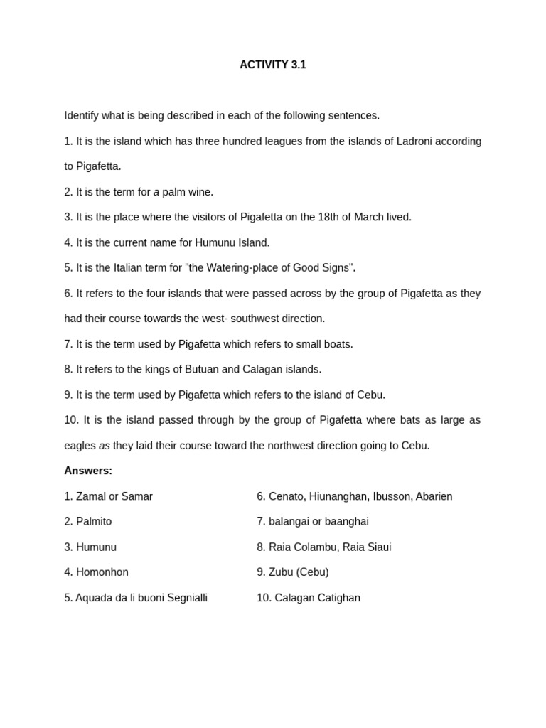 RPH Activity No.3.1 | PDF