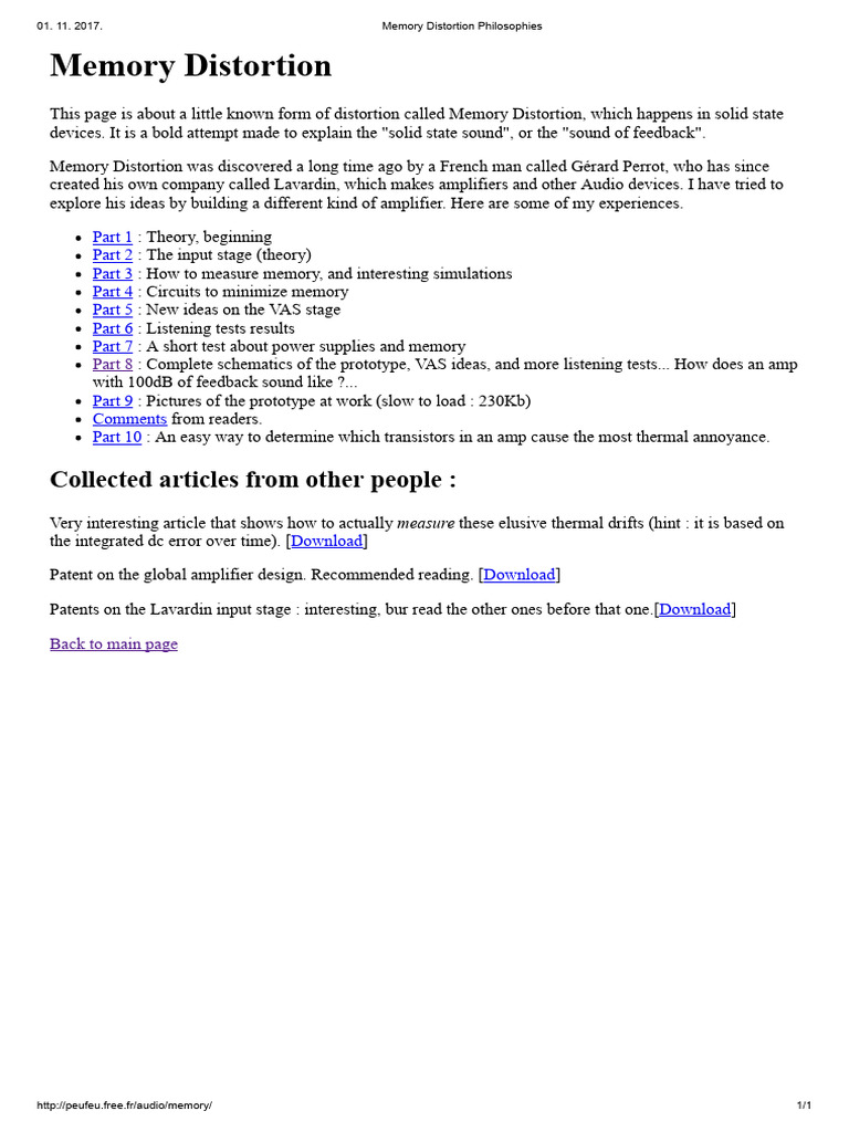 Memory Distortion (2017) | PDF | Amplifier | Distortion