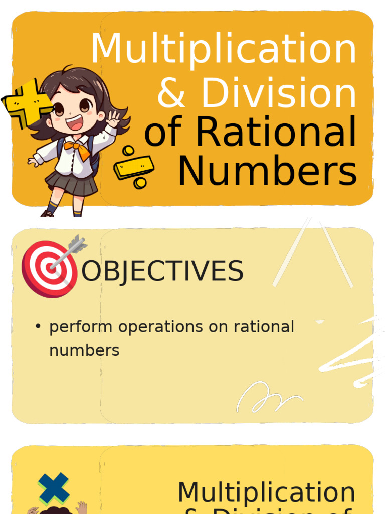 18 Multiplication and Division of Rational Numbers | PDF | Division ...