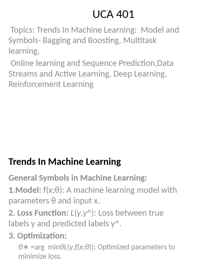UCS_401_Unit-LV_ Trends in Machine Learning_Model and Symbols- Bagging ... UCS_401_Unit-LV_ Trends in Machine Learning_Model and Symbols- Bagging ...