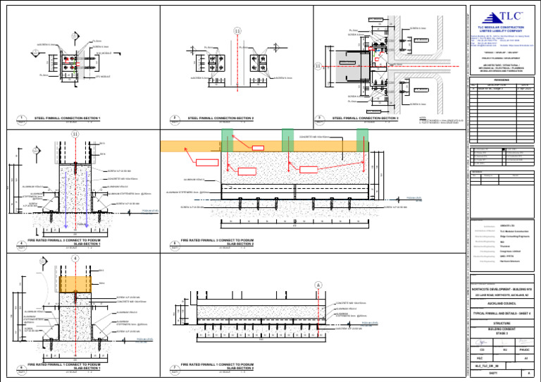 HLC - TLC - DR - 08 - S4271 - Typical Finwall and Details - Sheet 4 | PDF