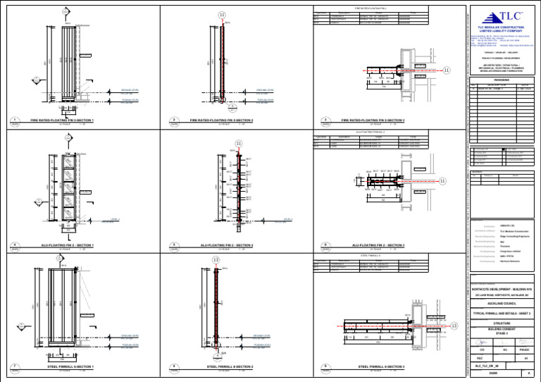 HLC_TLC_DR _08- S4269 - TYPICAL FINWALL AND DETAILS - SHEET 2 | PDF