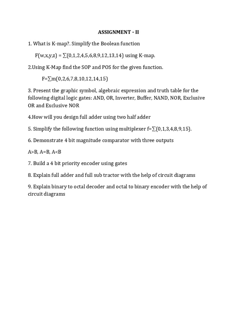 Assignment - II | PDF