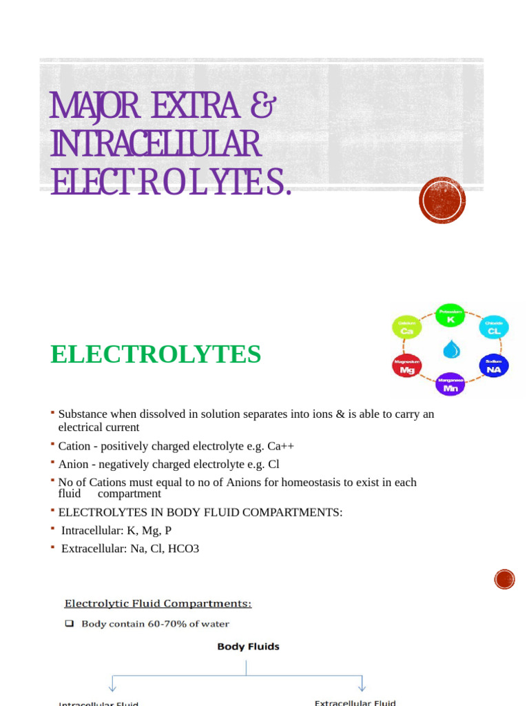 Electrolytes | PDF | Electrolyte | Buffer Solution