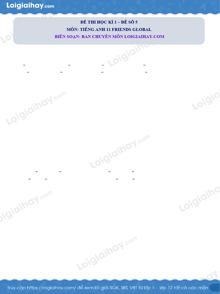 Friends Global 11 HK1 Test 5 | PDF | Concussion | Traumatology