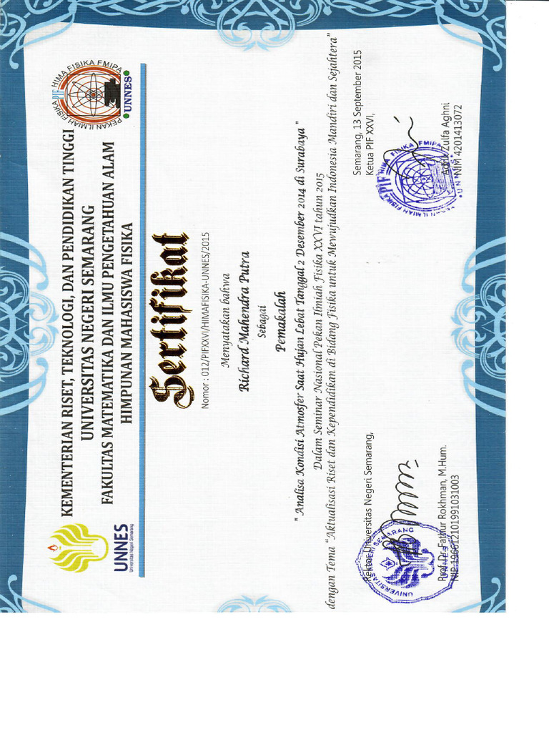 2015 Presenter UNNES Richard | PDF