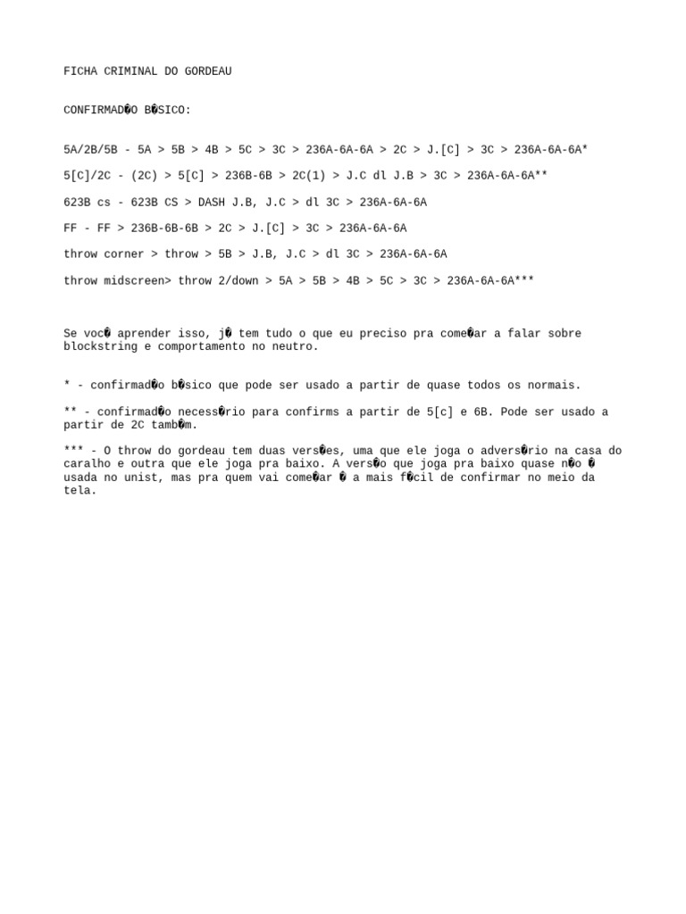 Ficha Criminal | PDF