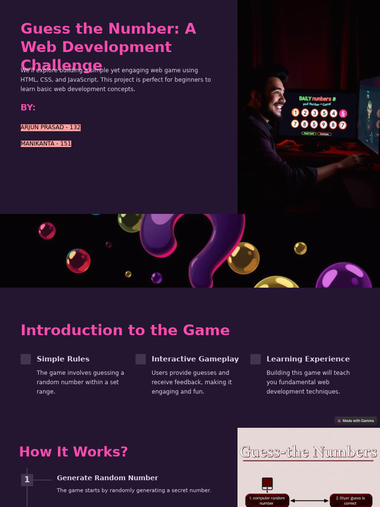 Guess The Number A Web Development Challenge | PDF | Web Development | World Wide Web