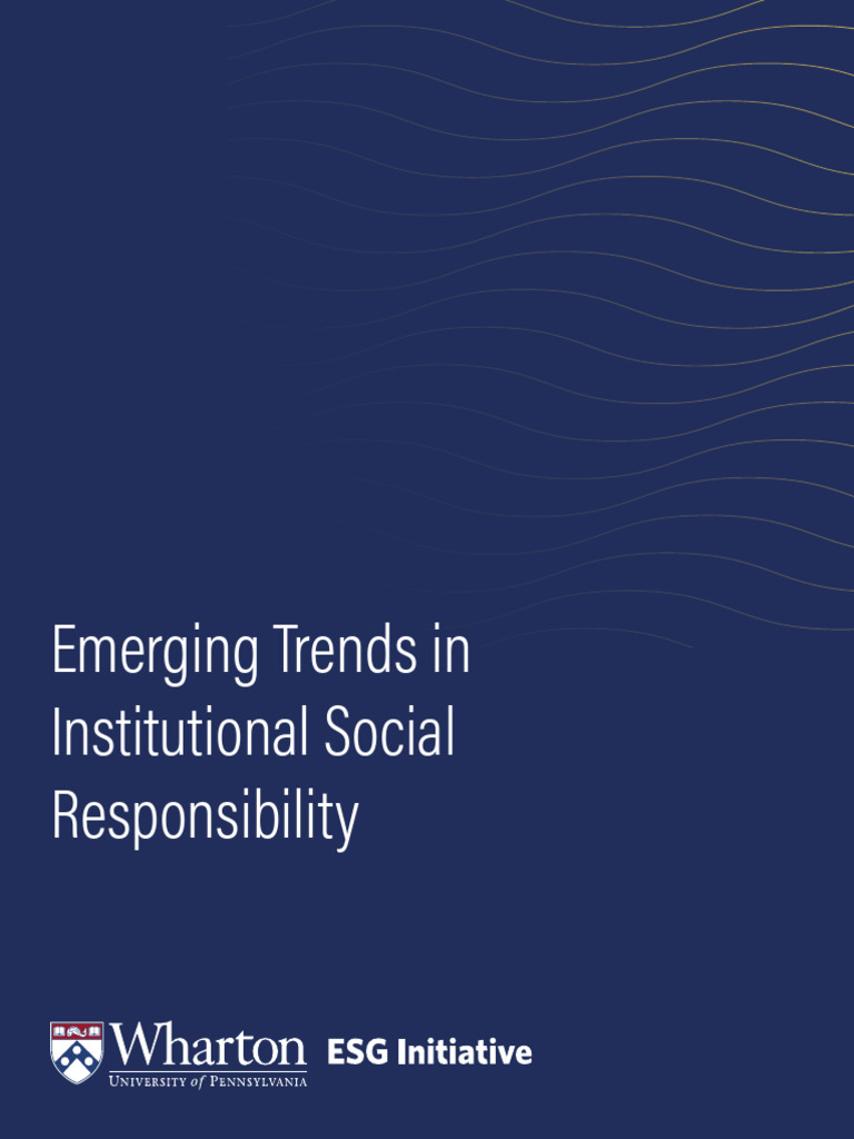 Emerging Trends in Institutional Social Responsibility 2023 | PDF ...