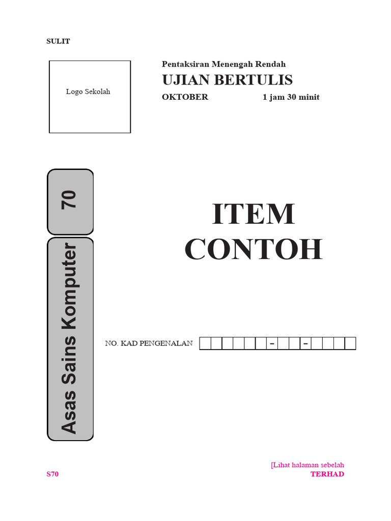 Contoh Item ASK house style | PDF