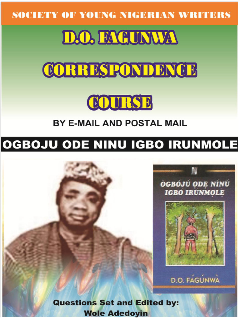 Ògbójú Ọdẹ Nínú Igbó Irúnmọlẹ̀ Analysis | PDF