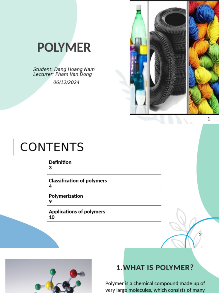 Presentation | PDF | Polymers | Polyethylene