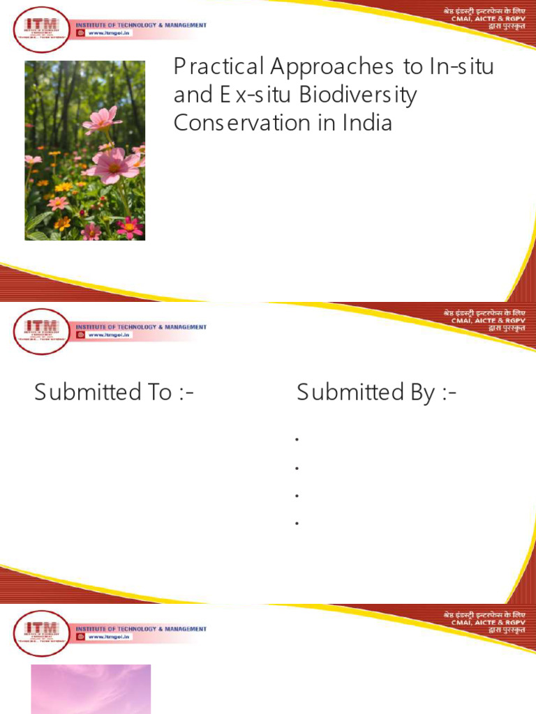 ES - 301 ITM | PDF | Conservation Biology | Biodiversity