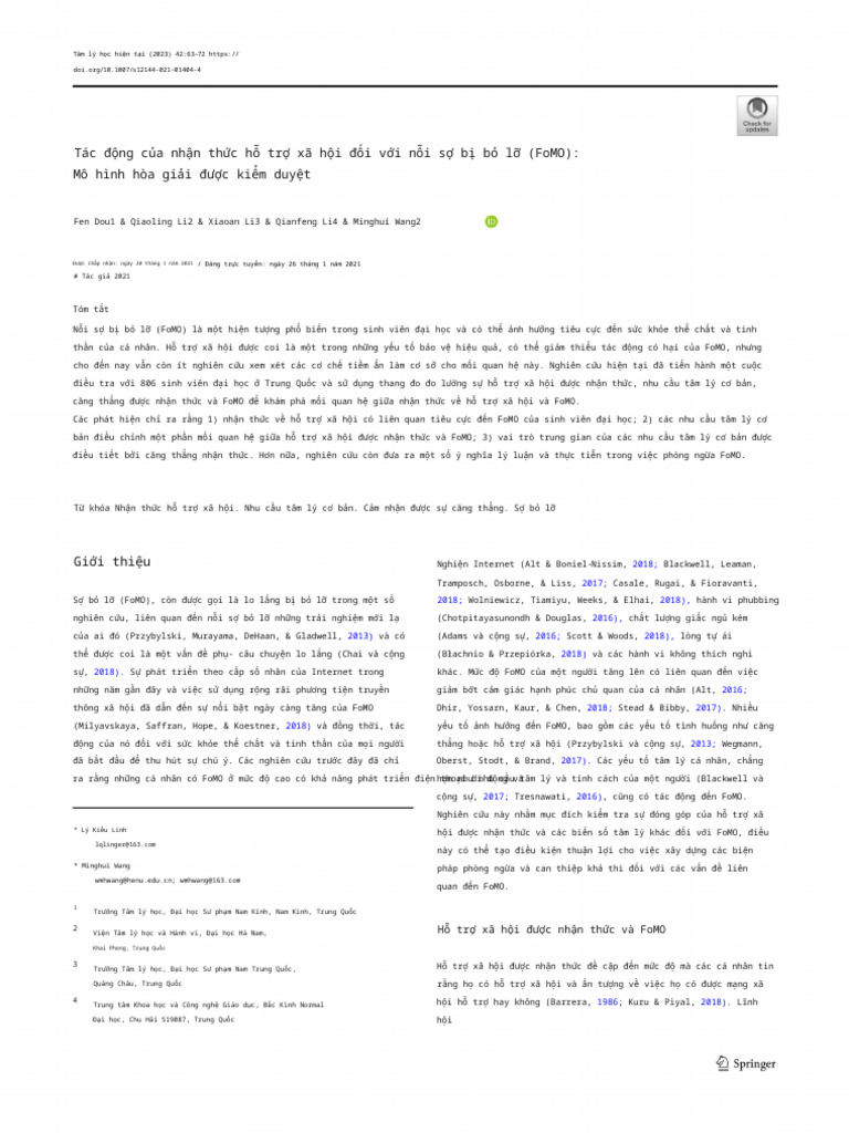 Dich Ho Tro XH | PDF