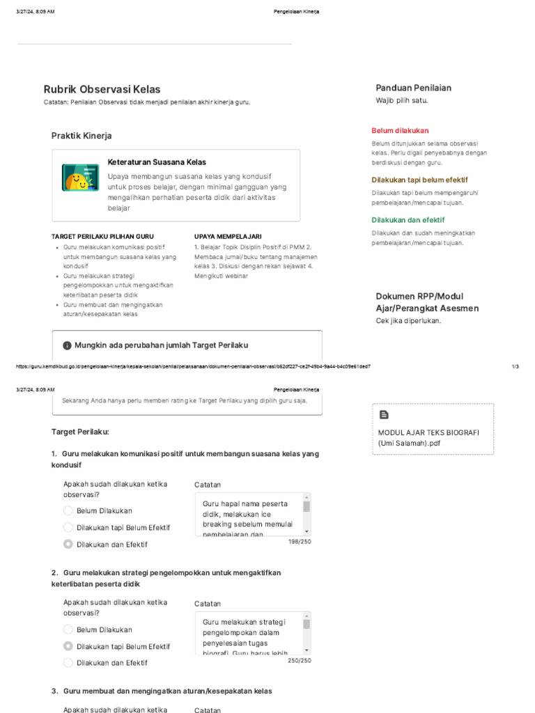 Observasai Bu Umi | PDF