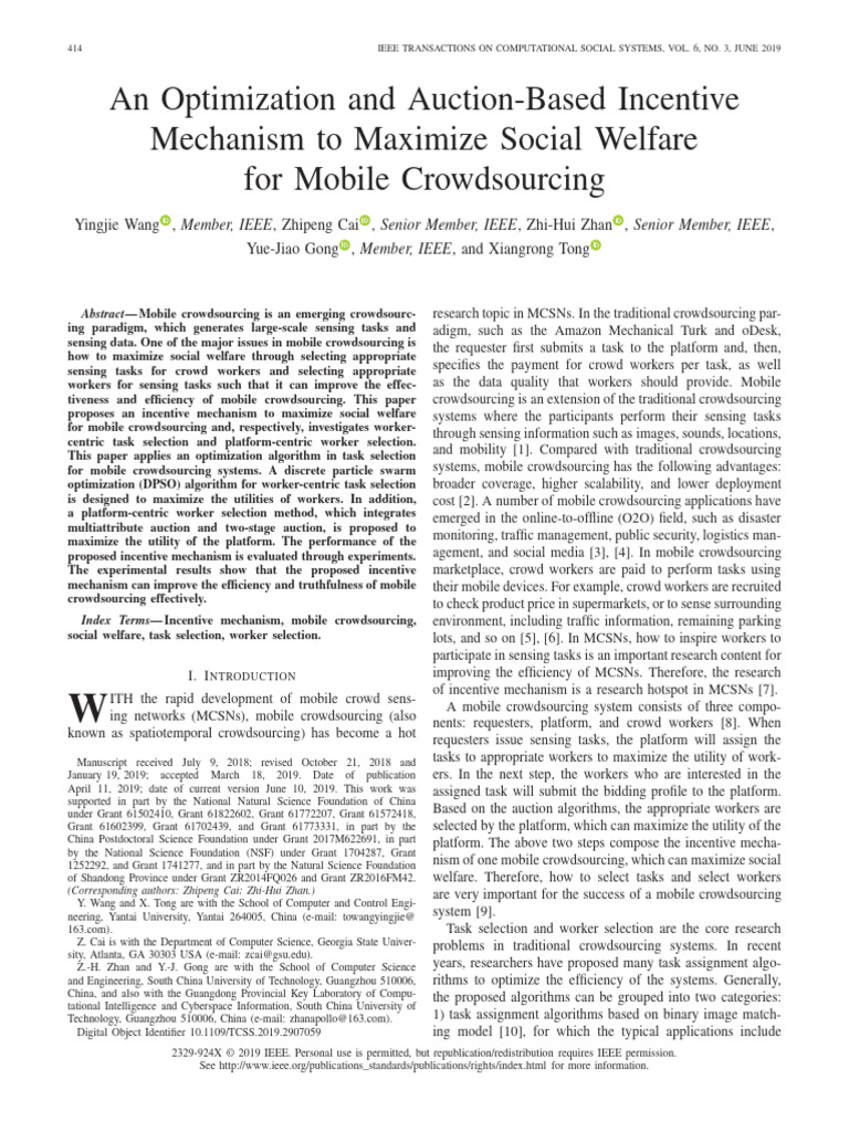 An Optimization and Auction-Based Incentive Mechanism To Maximize ...