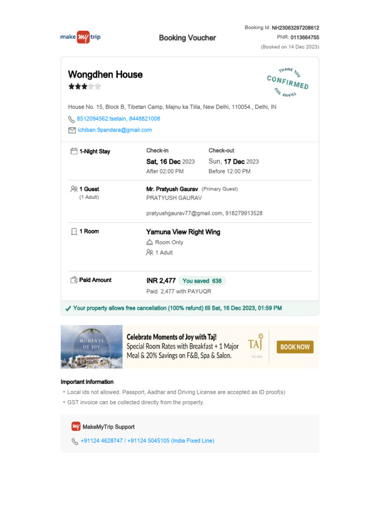 Trips Hotel DownloadETicket | PDF