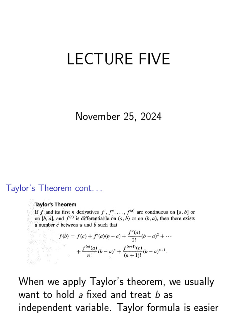Lecture Five Pdf