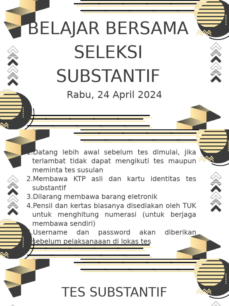 Belajar Bersama Substantif | PDF