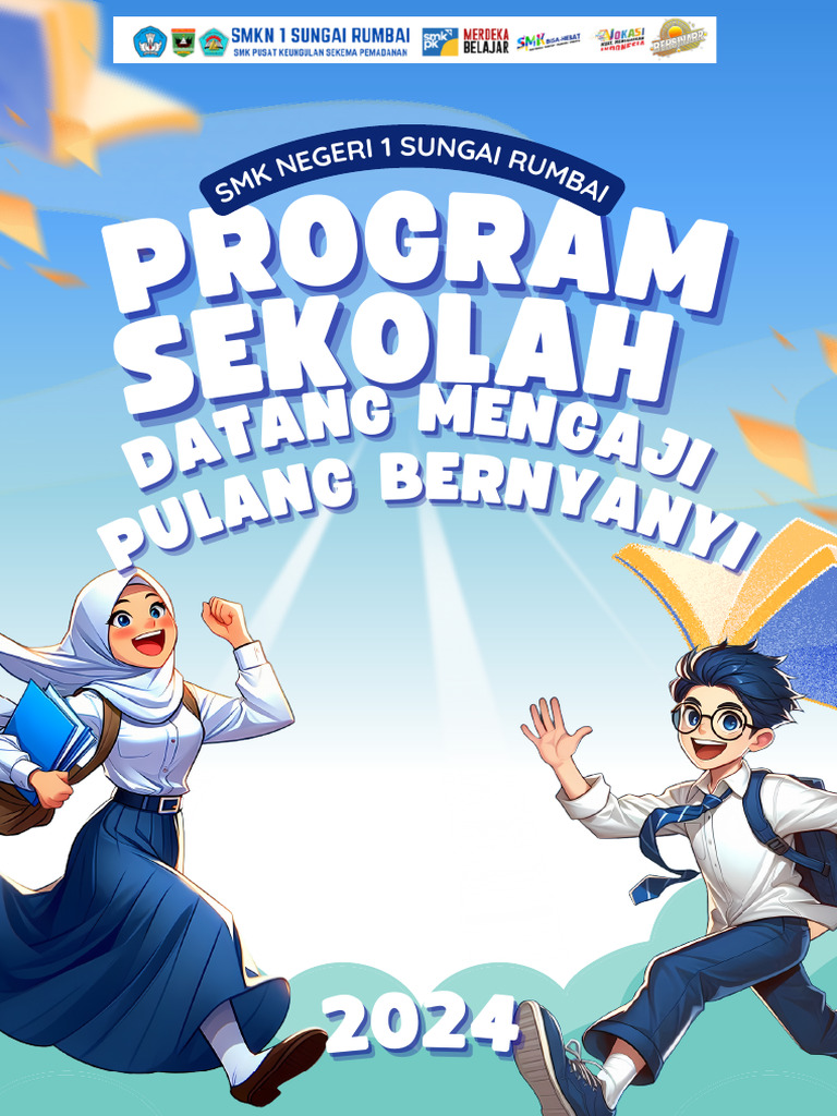 Biru Hijau Ceria Ilustrasi Cover Modul Pembelajaran Dokumen A4 | PDF