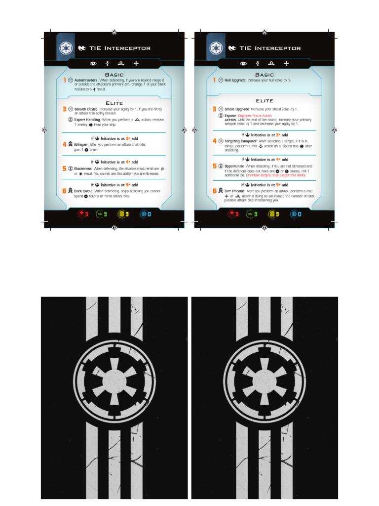 22 - Extracted - Imperial Ships Cards Print Single Sided Heavy Card ...