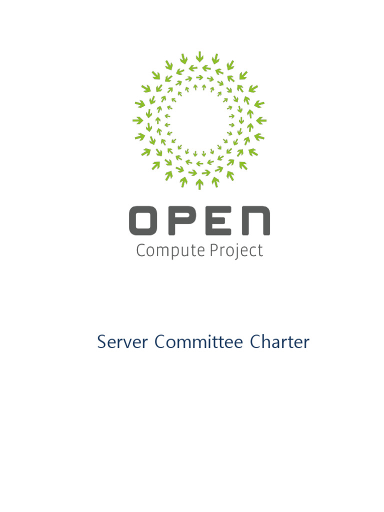 OCP Server Comm Charter v1.0 | PDF | Specification (Technical Standard ...